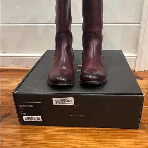 Frye | Shoes | Frye Womens Heeled Boots Burgundy | Poshmark